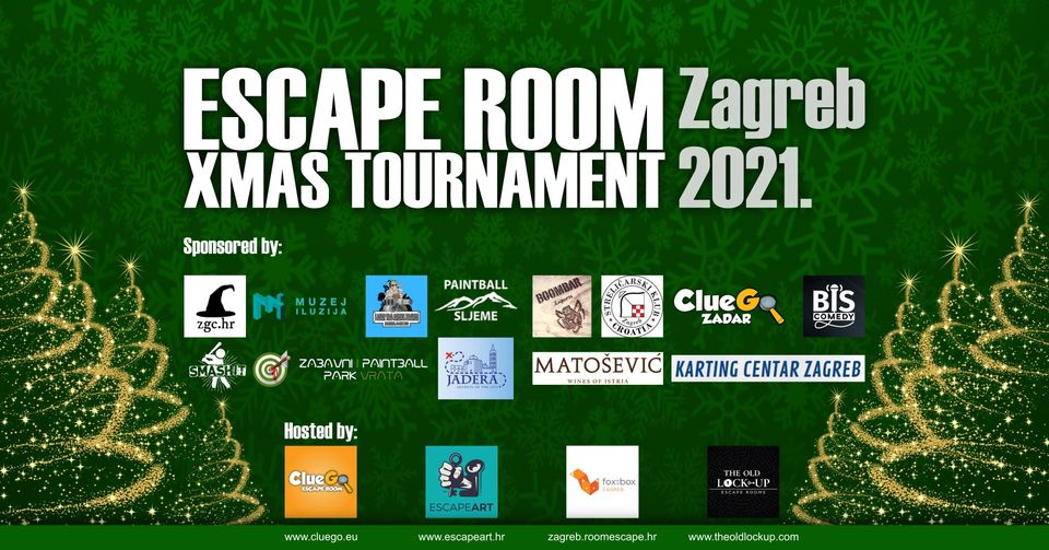 Božićni ESCAPE Room Turnir 2021. - ClueGo Escape Room Zagreb | Čak 75 ...