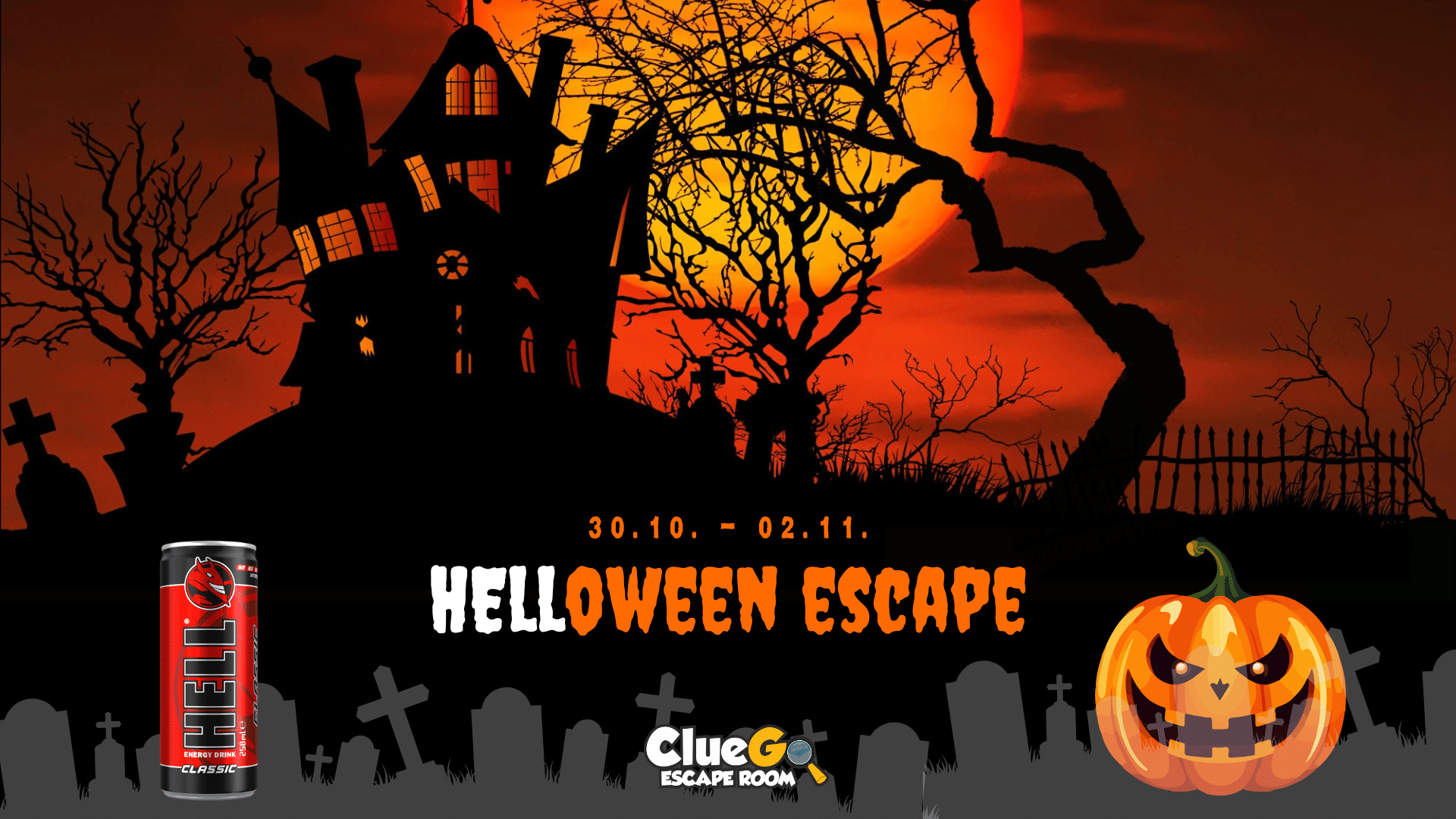 🎃 Strašno dobra zabava! 👻 - ClueGo Escape Room Zagreb | Čak 75 minuta ...